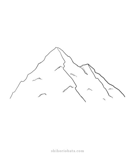 How To Draw Mountains Easy Step By Step Tutorial