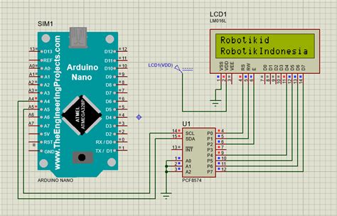 i2c lcd with arduino proteus simulation and code proteus tutorial images