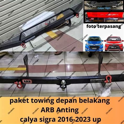 Jual Paket Towing Depan Belakang Besi Bumper ARB Calya Sigra 2016 2018