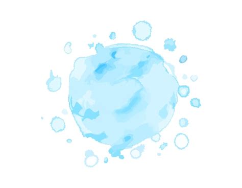 Textura De Salpicadura De Acuarela Azul Abstracta Aislada Sobre Fondo