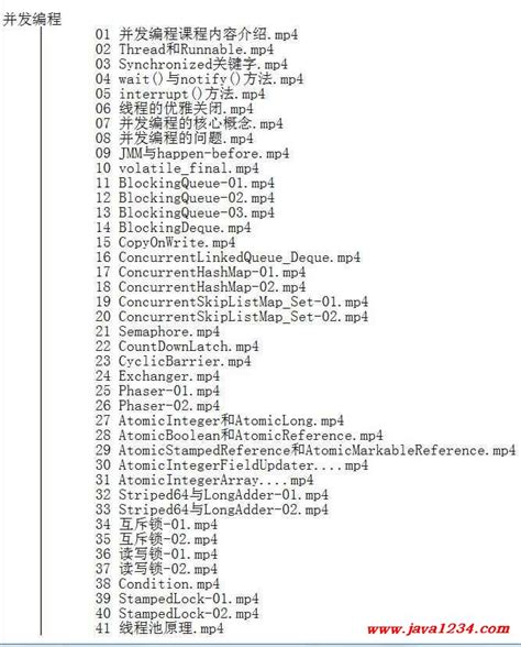 java并发编程实战 视频教程 下载 java知识分享网 免费java资源下载
