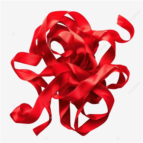 Red Ribbon Decorations Decoration Ribbon Isolated PNG Transparent