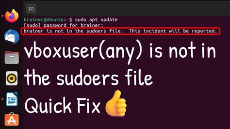 Troubleshooting Ubuntu User Is Not In The Sudoers File