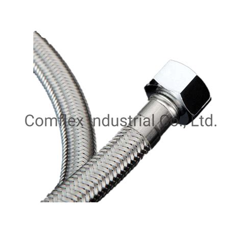 SUS 304 Flex Stainless Steel Metal Braided Hose With Flange High