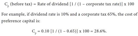 Cost Of Preference Share Capital Cost Of Capital Study Material