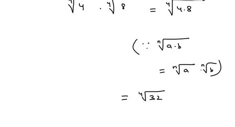 solved simplify each radical expression √ 4 ·√ 8