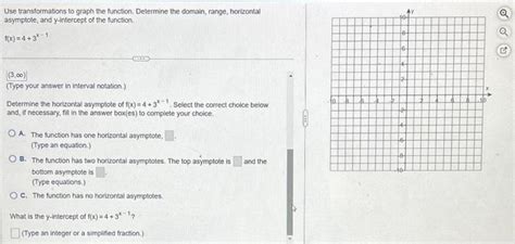solved use transformations to graph the function determine