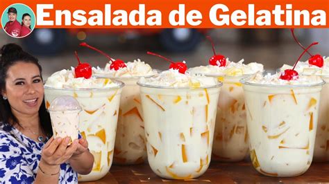SERÁ un ÉXITO TOTAL Ensalada de GELATINA PIÑA COLADA TUS INVITADOS