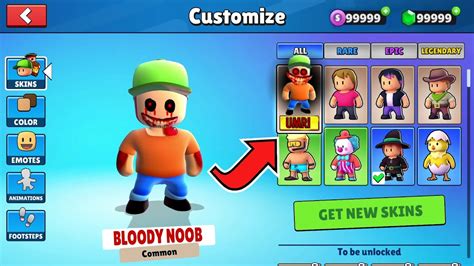 TAJNI KOD ZA FREE BLOODY NOOB SKIN STUMBLE GUYS YouTube