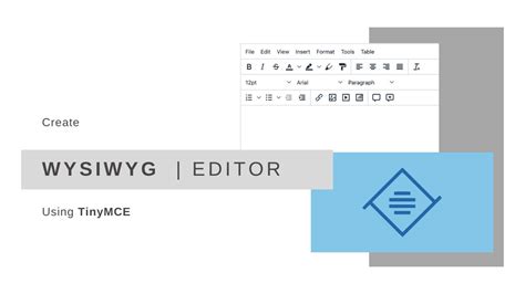 how to implement a wysiwyg editor using tinymce youtube