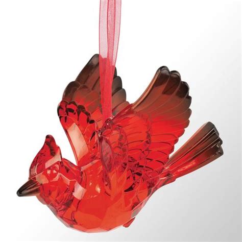 Enesco Facets Always Near Cardinal Bird Ornament For Tree Or Window