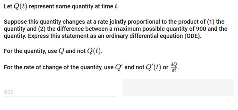 solved let q t represent some quantity at time t suppose