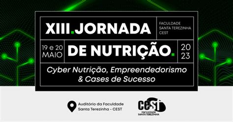 XIII Jornada Acadêmica de Nutrição Cyber Nutrição Empreendedorismo