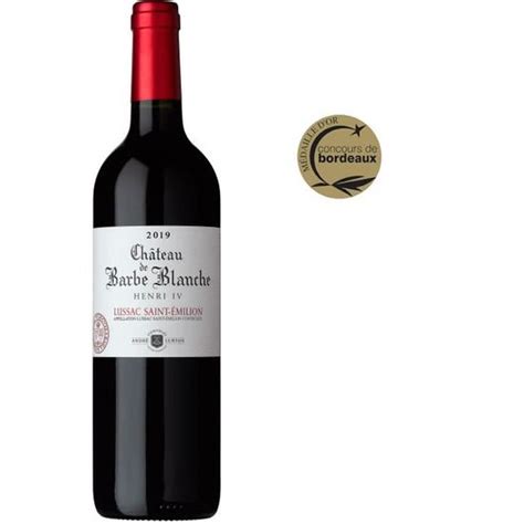 Château de Barbe Blanche Cuvée Henri IV 2020 Lussac Saint Emilion Vin
