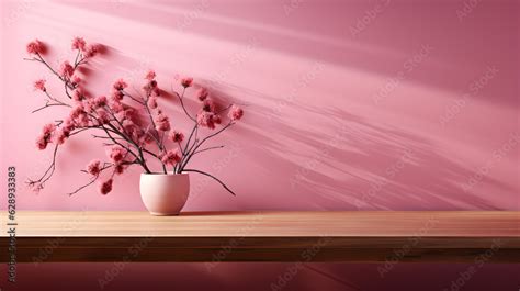 Minimalist Pink Wallpaper Ai Generated Stock Illustration Adobe Stock