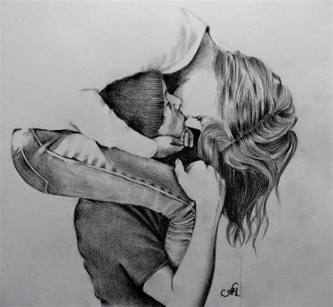 Dibujos A Lapiz De Enamorados