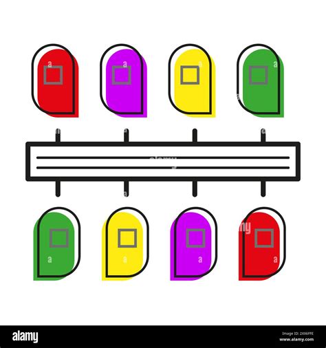 Colorful Map Markers Navigation Location Pins Direction Pointers