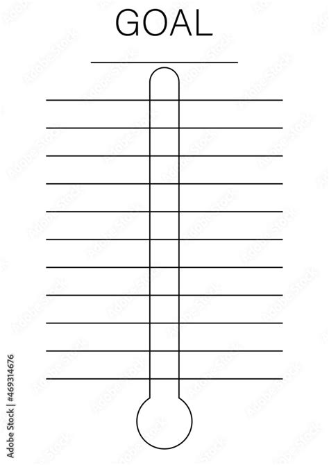 Printable Goal Thermometer Clearance Stores Pinnaxis