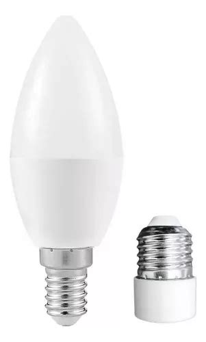 Lámpara LED plana tipo vela 4w E14 o E27 Empalux blanco cálido