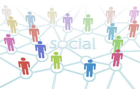 Conexiones Sociales De Los Media De La Gente Del Color De La Red