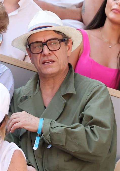 Photo Marc Lavoine Et Son Fils Roman Dans Les Tribunes Des