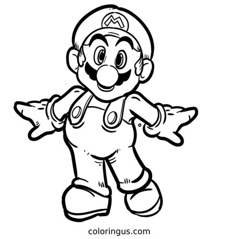 Mario Coloring Pages Free Printable PDF
