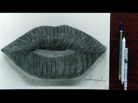 How To Draw Realistic Lip Step By Step YouTube