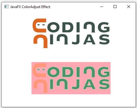 JavaFX ColorAdjust Naukri Code 360
