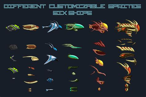 Pixel Art Alien Spaceship D Game Sprites Craftpix Net