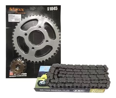 Kit Relaçâo Dafra Apache 150 Maxx E Corrente Kmc C Retentor