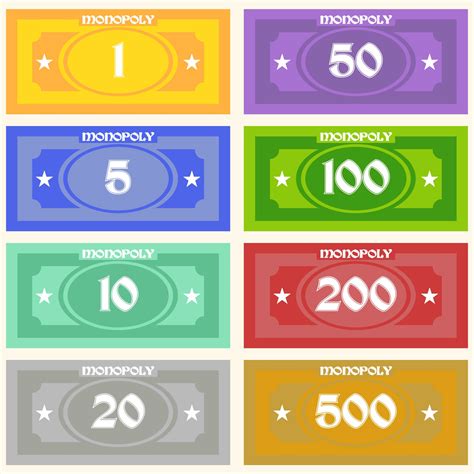 Monopoly Printable Money Printable Templates