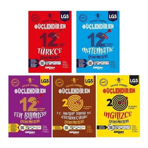Ankara Yayıncılık 8 Sınıf Full Set Güçlendiren Denemeleri Kitabı