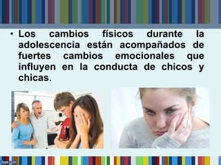 Cambios Emocionales Y Conductuales En La Adolescencia Ppt