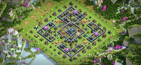 Best Anti Stars Base Th With Link Hybrid Town Hall Level Base
