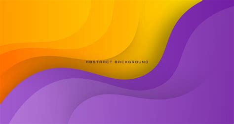 D Yellow Purple Geometric Abstract Background Overlap Layer On Bright