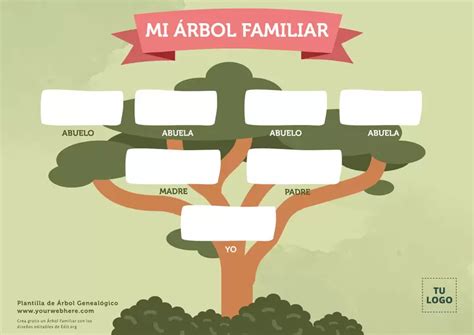 Dise A Tu Rbol Genealogico Con Plantillas