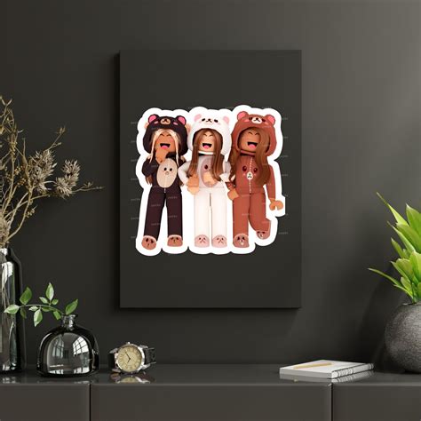 Roblox chicas Png Svg Pdf imágenes Rosa Descarga Digital