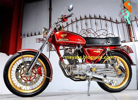 Modifikasi Honda CB 125 Merah Meriah Dunia Teknik