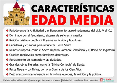 Características de la Edad Media