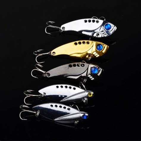 1Pcs Metal VIB Lures 5cm 11g Vivid Vibrations Spoon Lure Fishing Bait