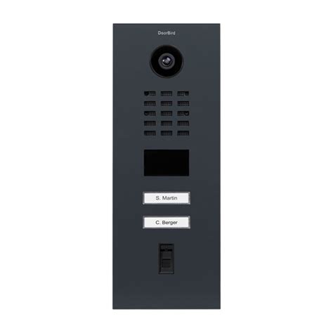 Portier Vid O Ip Avec Lecteur De Badge Rfid D Fv Fingerprint Ral