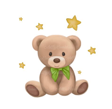 Teddy Bear Clipart Bear Png Baby Bear Png Baby Shower Etsy M Xico