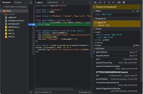 node js中调试的最佳实践 best practices for debugging in node js quick博客