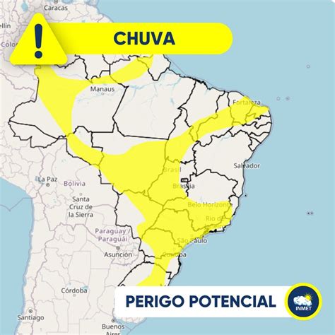 Em Meio Onda De Calor Inmet Emite Alerta Para Chuvas Intensas Em