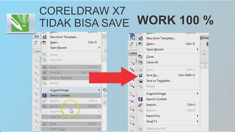 CARA MENGATASI DISABLE SAVE CORELDRAW YouTube