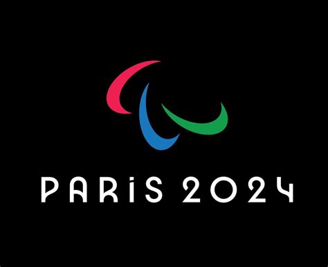 Paral Mpico Jogos Paris Logotipo Oficial S Mbolo Abstrato Projeto
