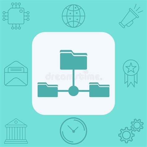 S Mbolo De La Muestra Del Icono Del Vector De La Carpeta Stock De