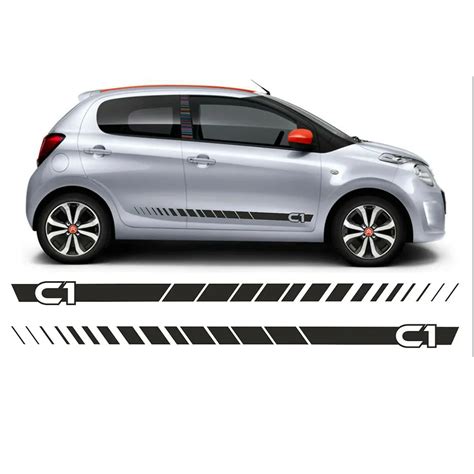 For CITROEN C1 C2 C3 VTR SPORT Side Stripes Decals Stickers Graphics
