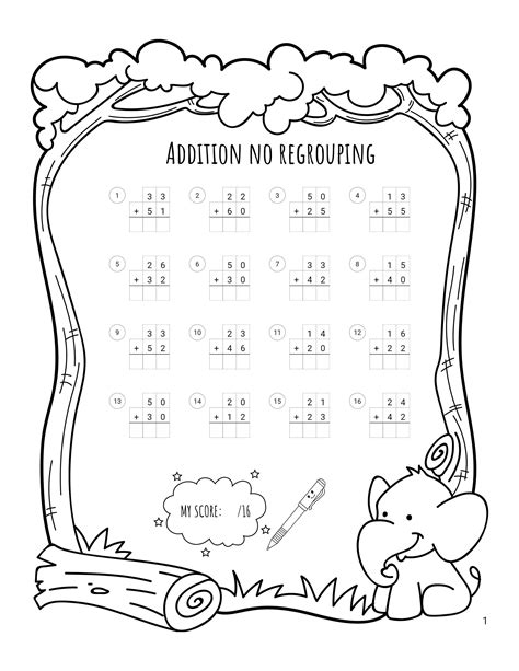 Double Digit Addition And Subtraction Worksheets No Regrouping