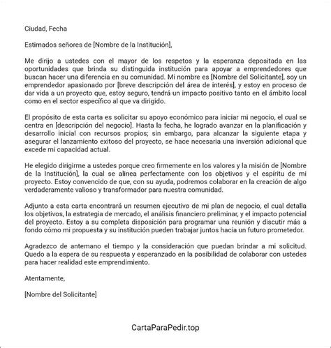 C Mo Hacer Una Carta De Solicitud De Ayuda Econ Mica Para Iniciar Un